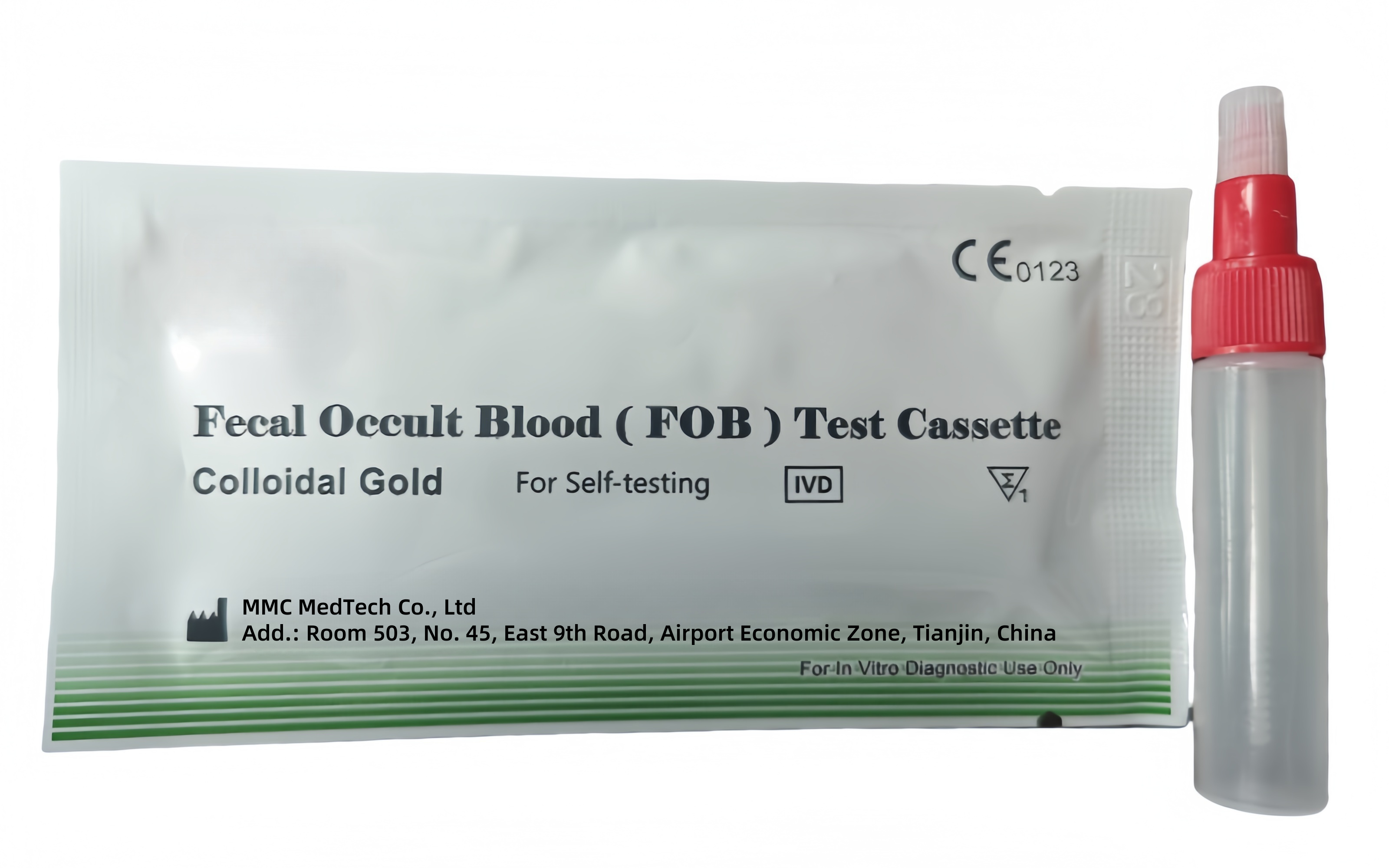 CE Self-Testing Fecal Occult Blood Test Cassette FOB Rapid Test Kit ...