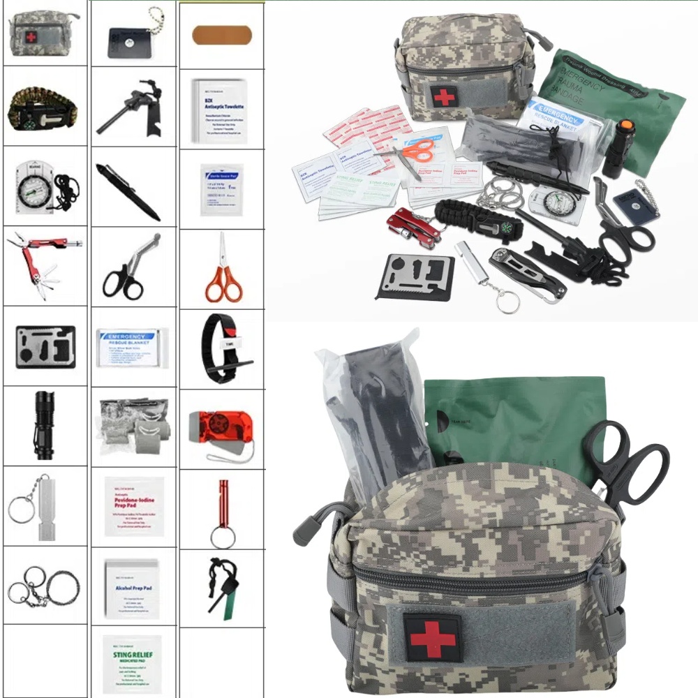 Multi-function Compact Molle Combat Camping Small Emergency Kit - MMC ...