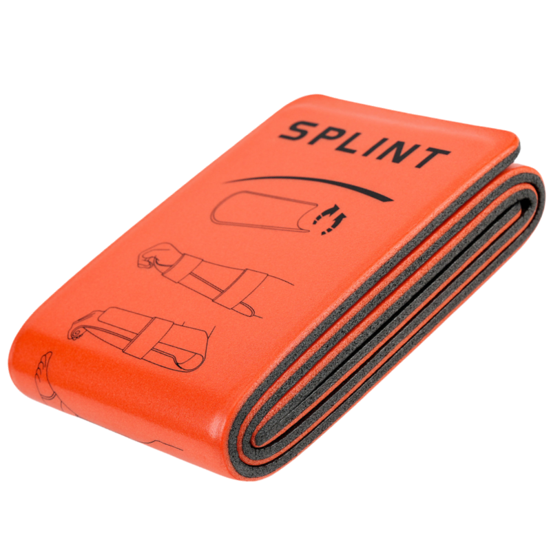 Light Weight WaterProof Orange-Grey Folded Flat First Aid Splint - MMC ...